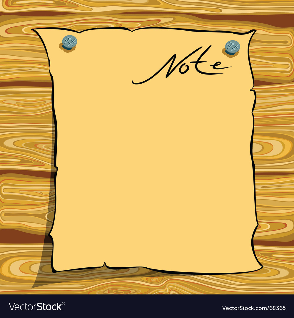 Note page Royalty Free Vector Image - VectorStock