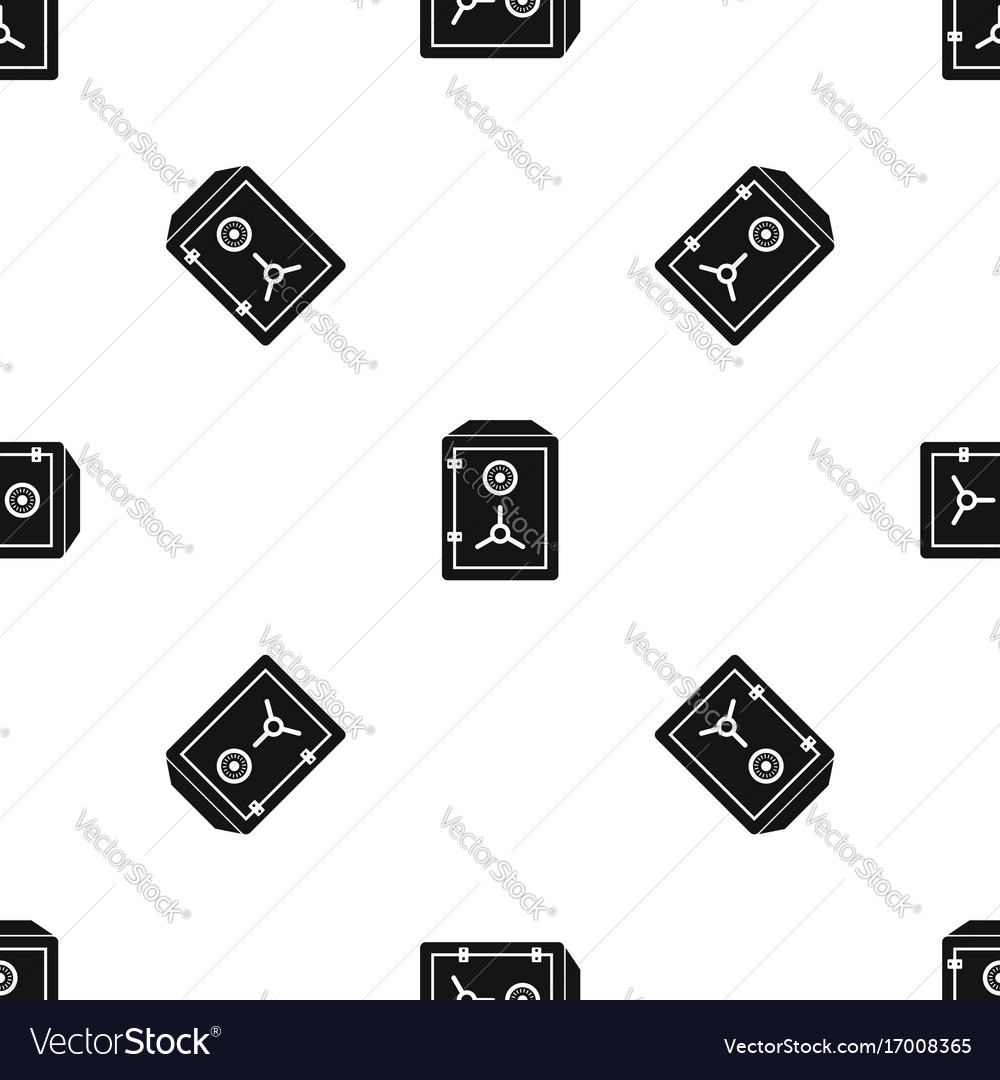 Safe pattern seamless black Royalty Free Vector Image