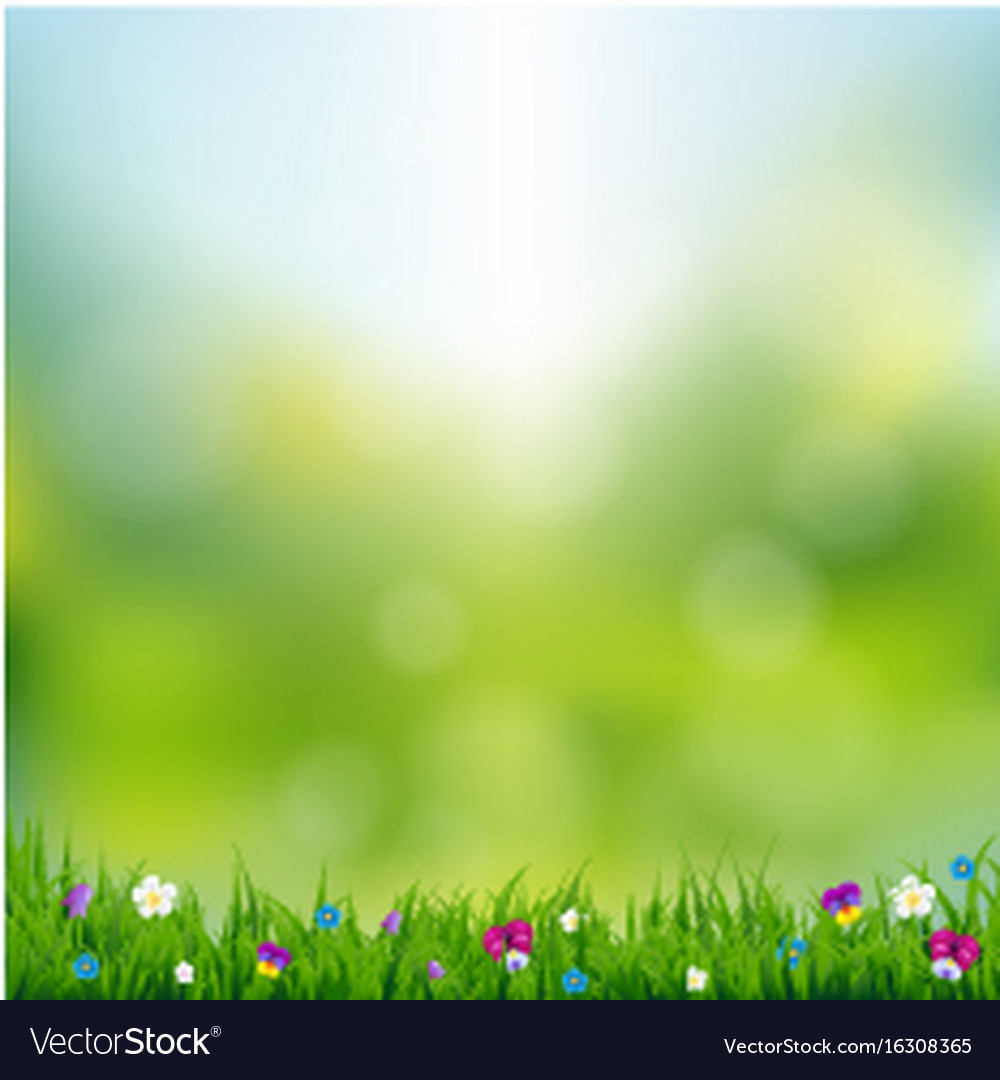Spring landscape Royalty Free Vector Image - VectorStock