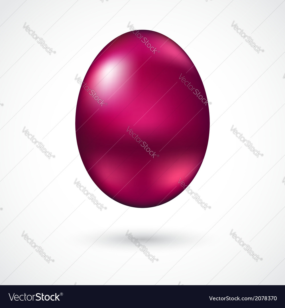 Red easter egg Royalty Free Vector Image - VectorStock