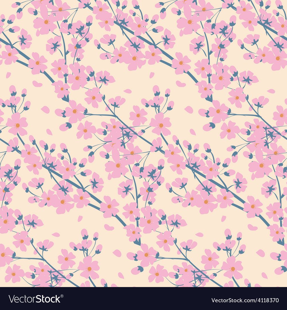 Spring seamless background Royalty Free Vector Image