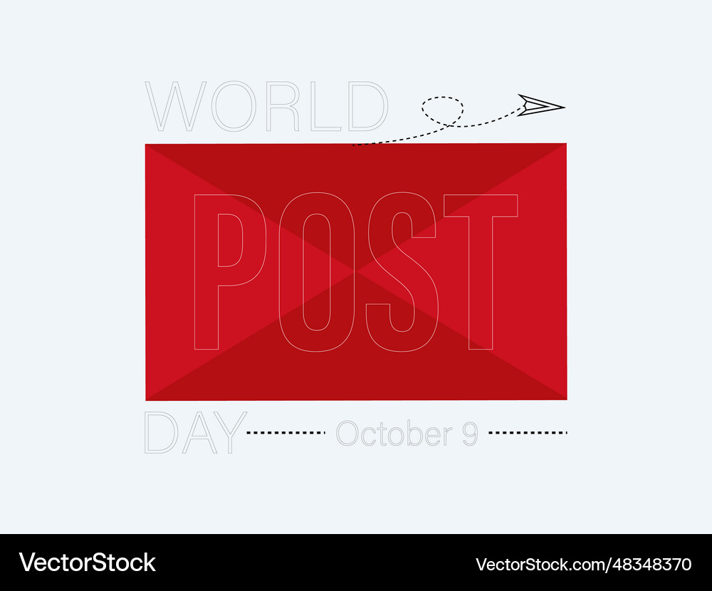 World post day Royalty Free Vector Image - VectorStock