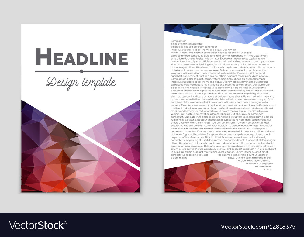 Abstract layout background set for art Royalty Free Vector