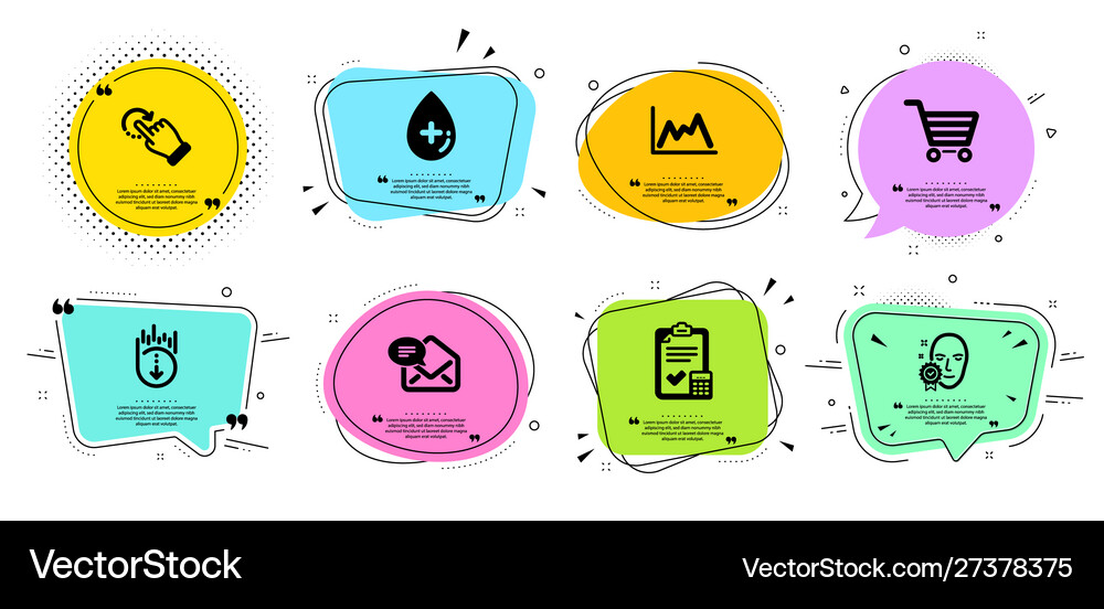 Accounting checklist face verified and rotation Vector Image