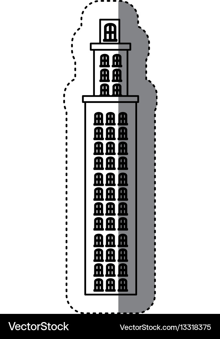 City buildings icon image Royalty Free Vector Image