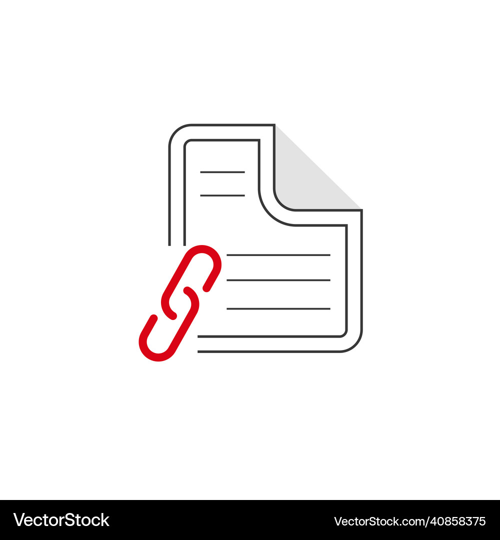 Copy link files line art icon stock Royalty Free Vector