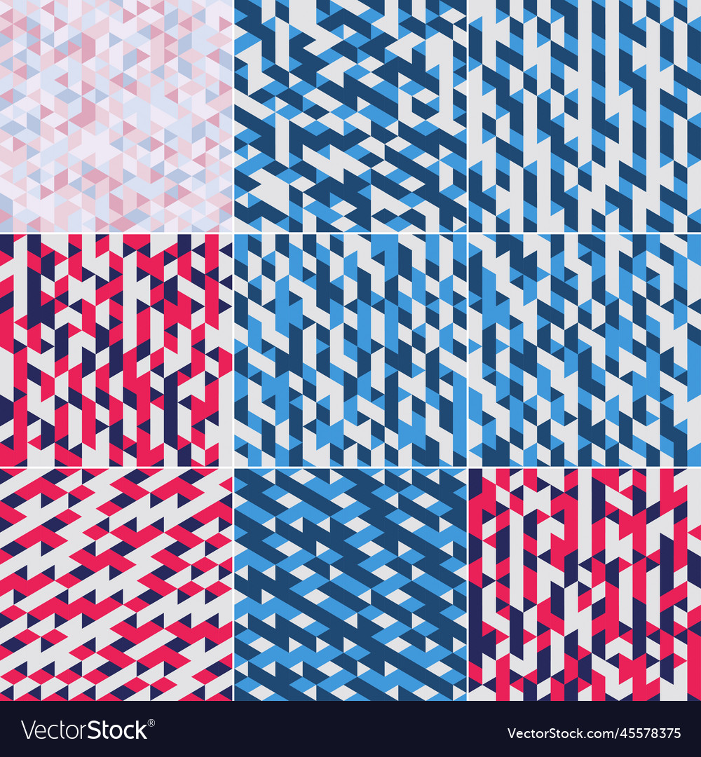 Cover design featuring overlapping triangles Vector Image