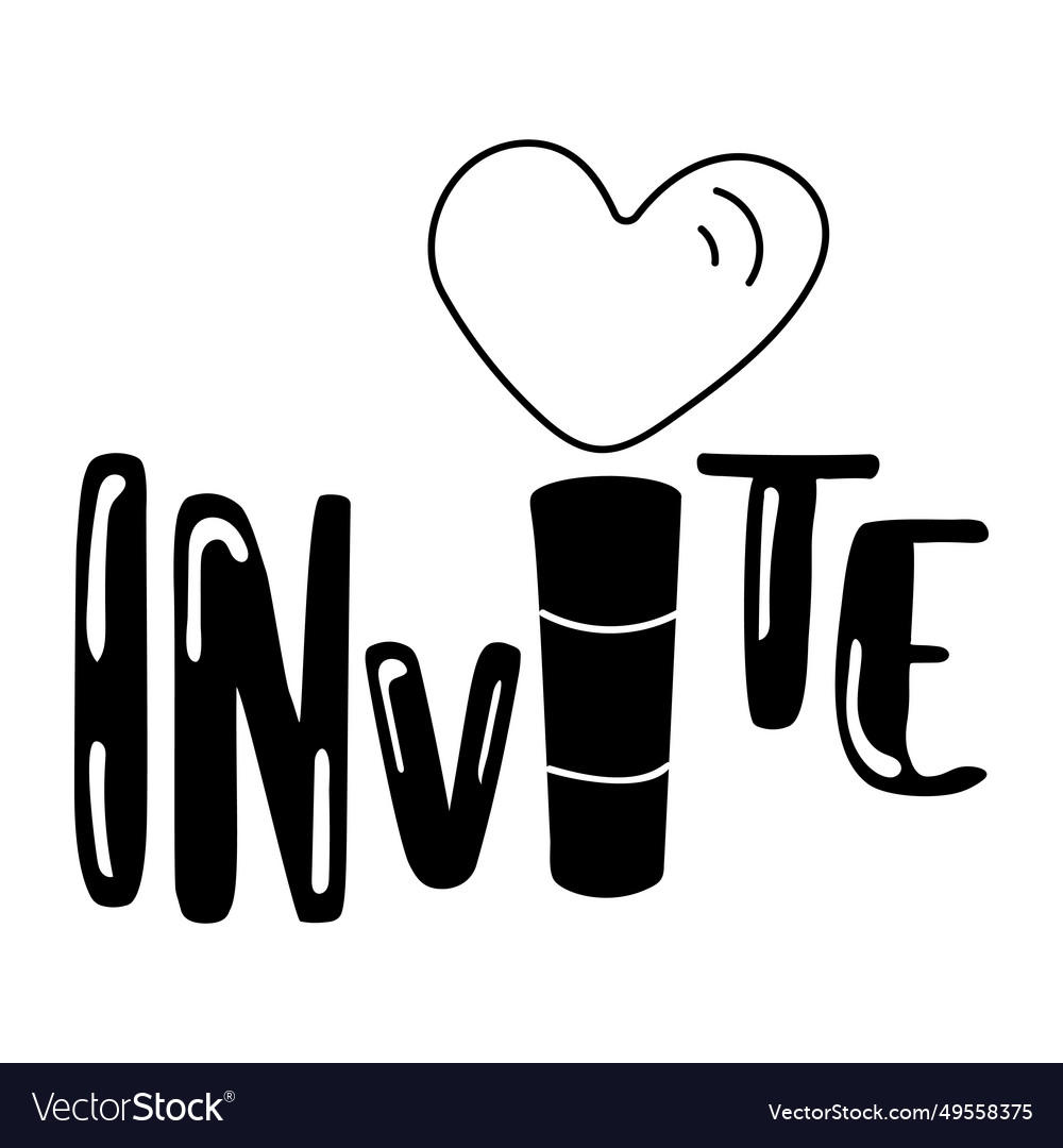 Invite Royalty Free Vector Image - VectorStock