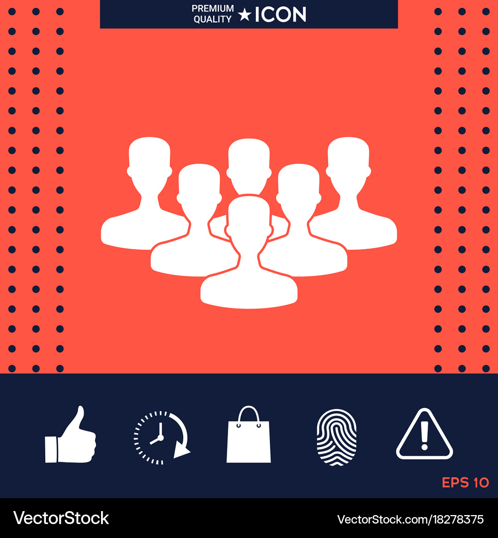 Team of professionals icon Royalty Free Vector Image