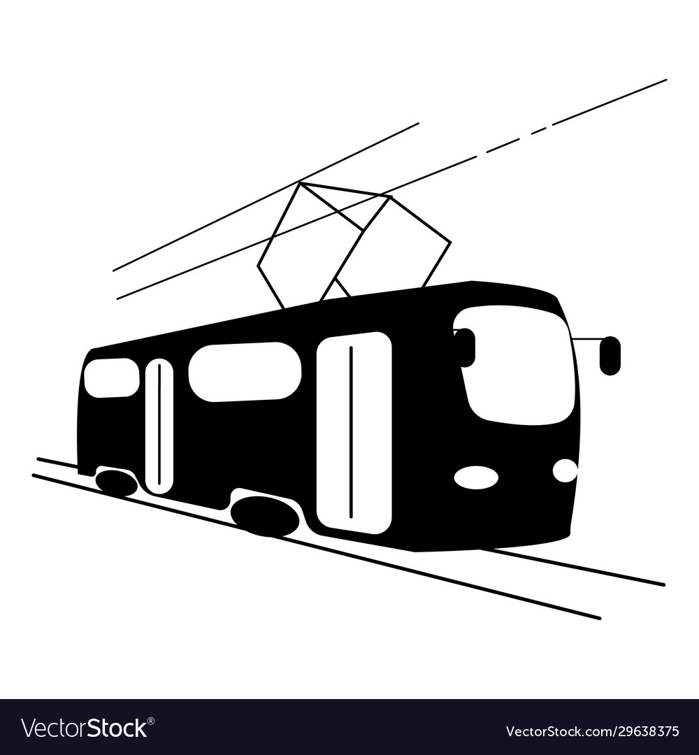 Tram Royalty Free Vector Image - VectorStock