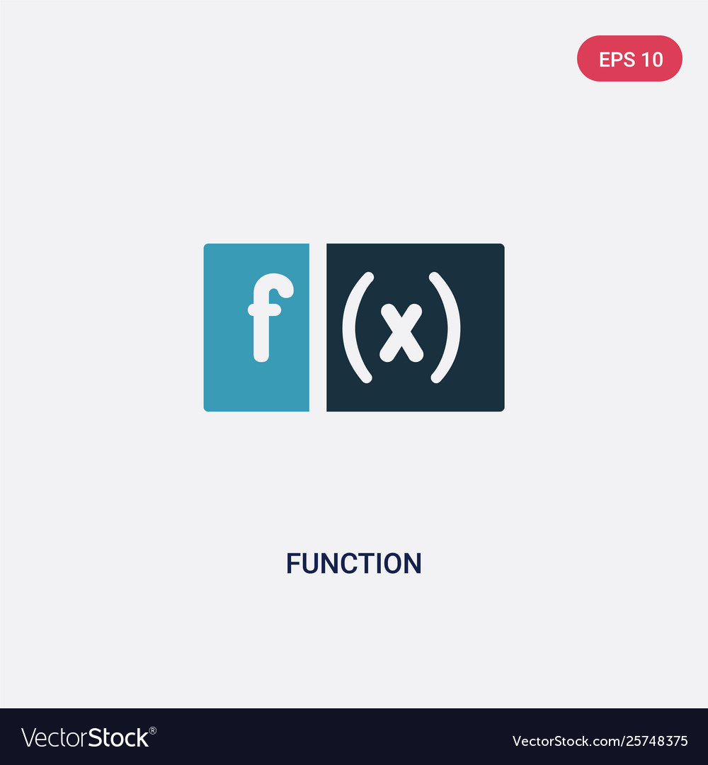 Two color function icon from shapes concept Vector Image