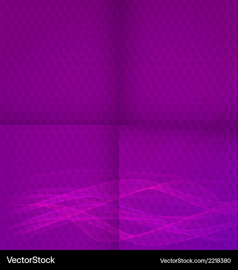 Abstract purple wavy with folds Royalty Free Vector Image