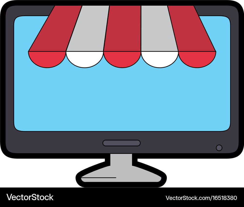 Buy online shopping Royalty Free Vector Image - VectorStock