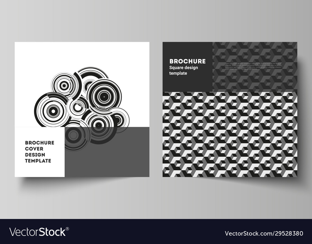 Minimal layout two square format Royalty Free Vector Image