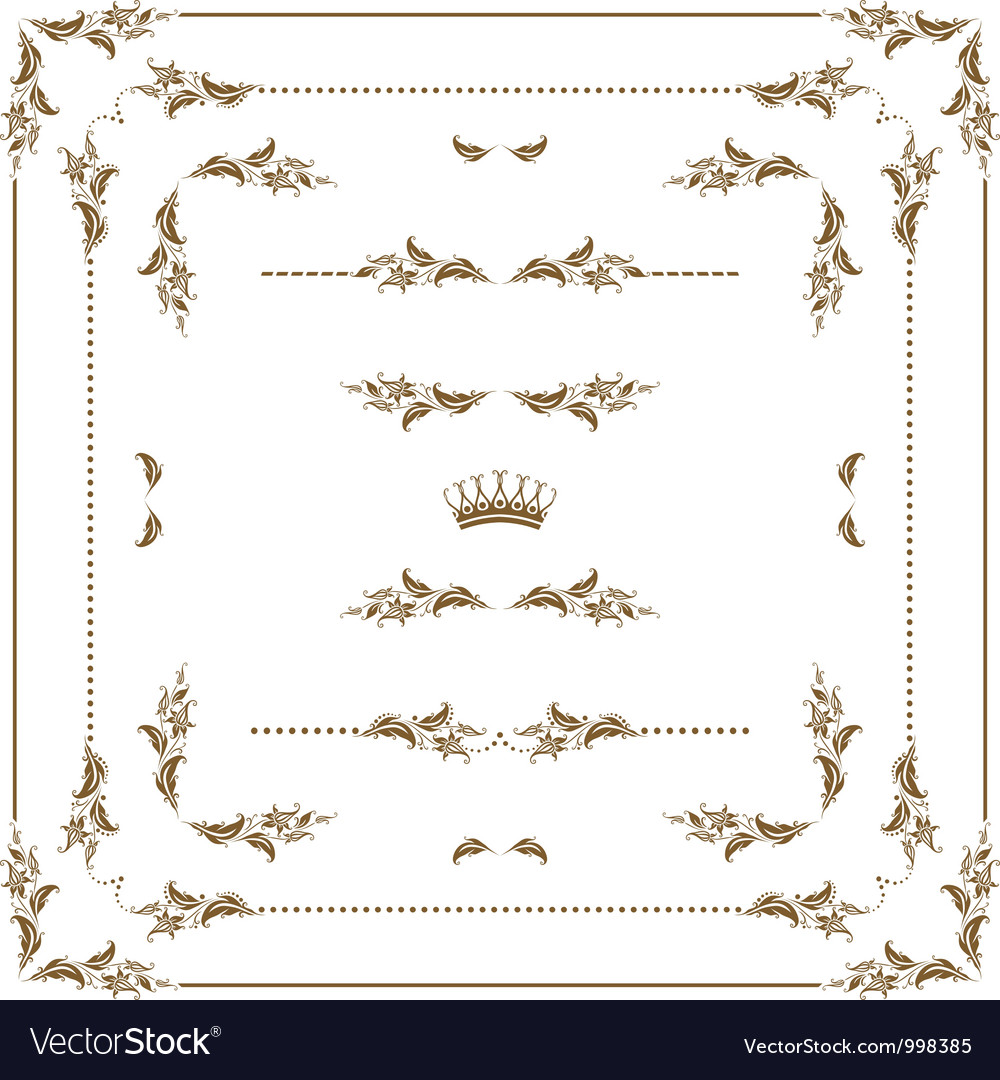 Decorative frame Royalty Free Vector Image - VectorStock