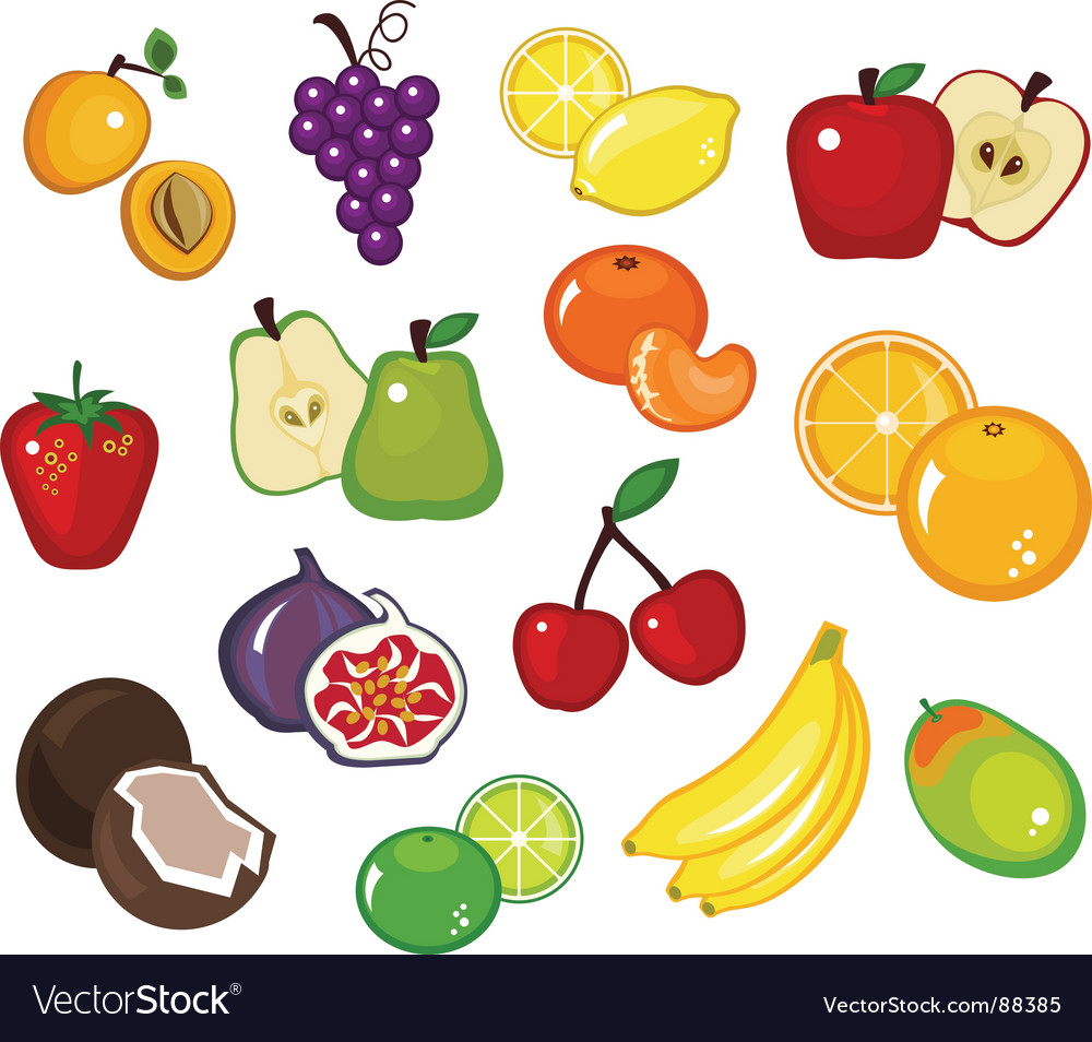 Fruits Royalty Free Vector Image - VectorStock