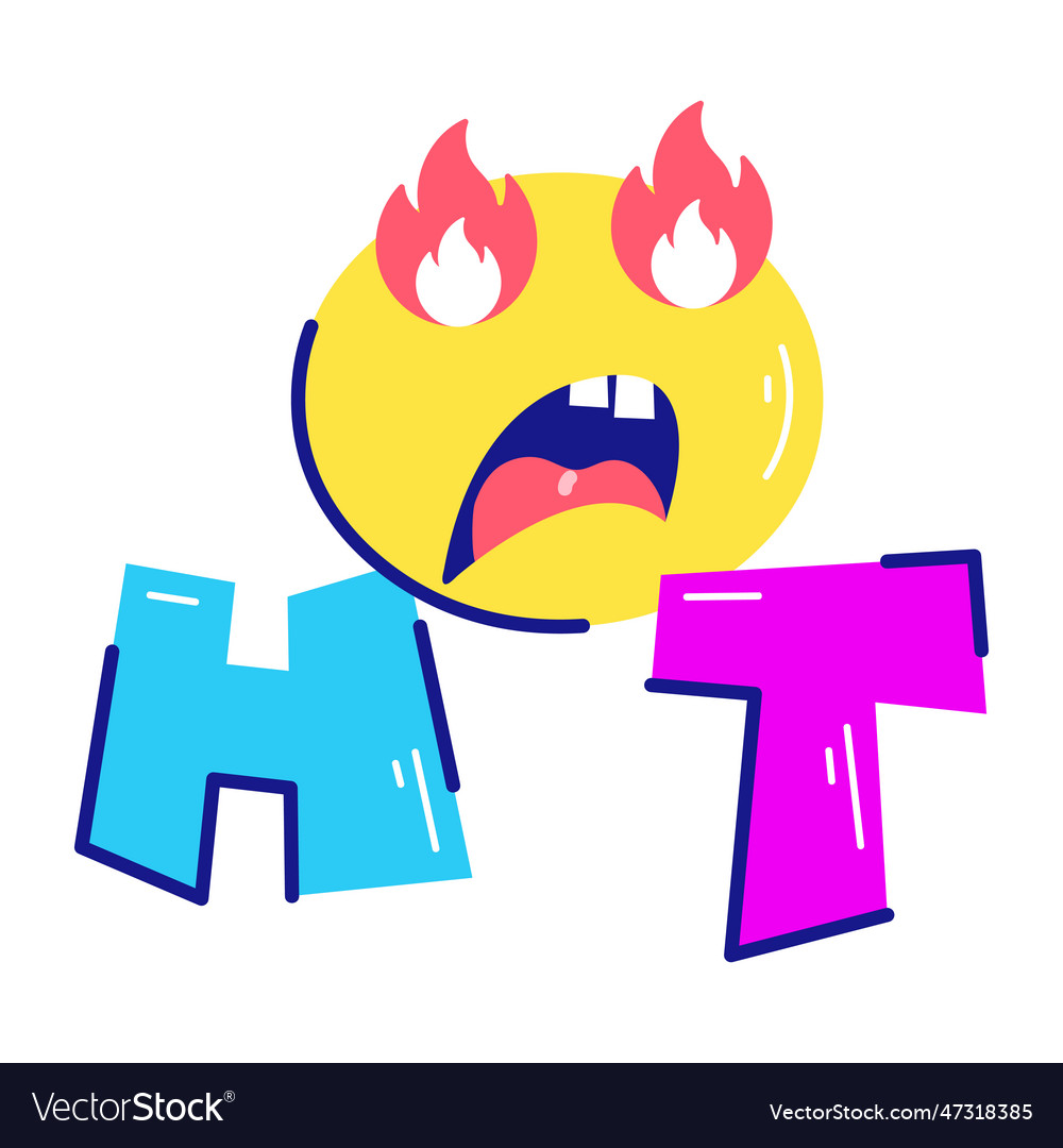 Hot Word Royalty Free Vector Image Vectorstock