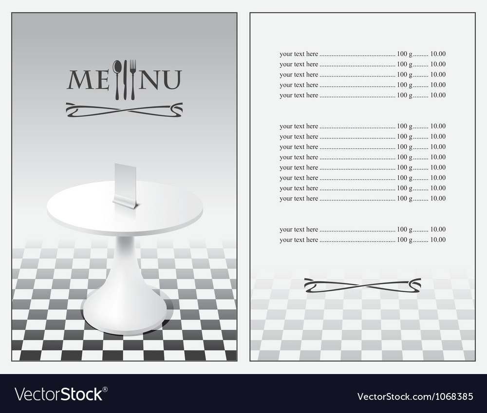 Menu chess Royalty Free Vector Image - VectorStock