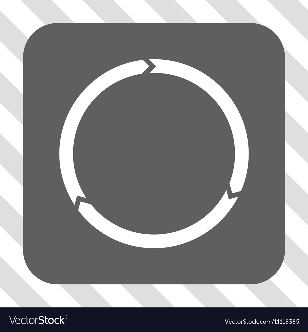 Rotation rounded square button Royalty Free Vector Image