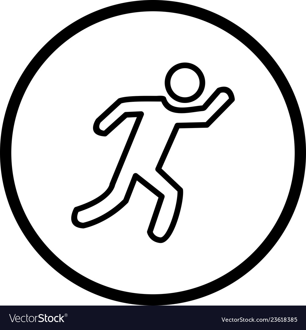 Runner icon Royalty Free Vector Image - VectorStock