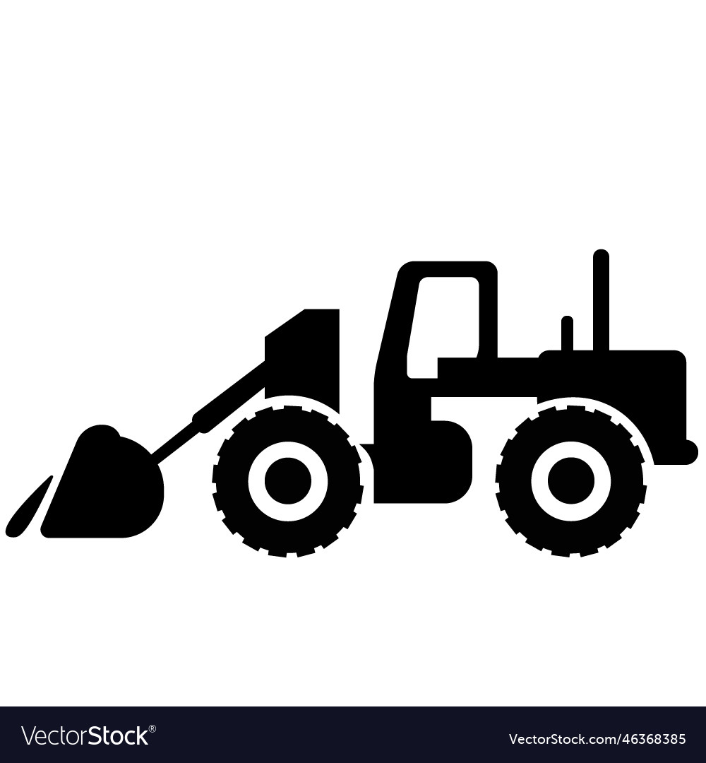 Wheel loader Royalty Free Vector Image - VectorStock