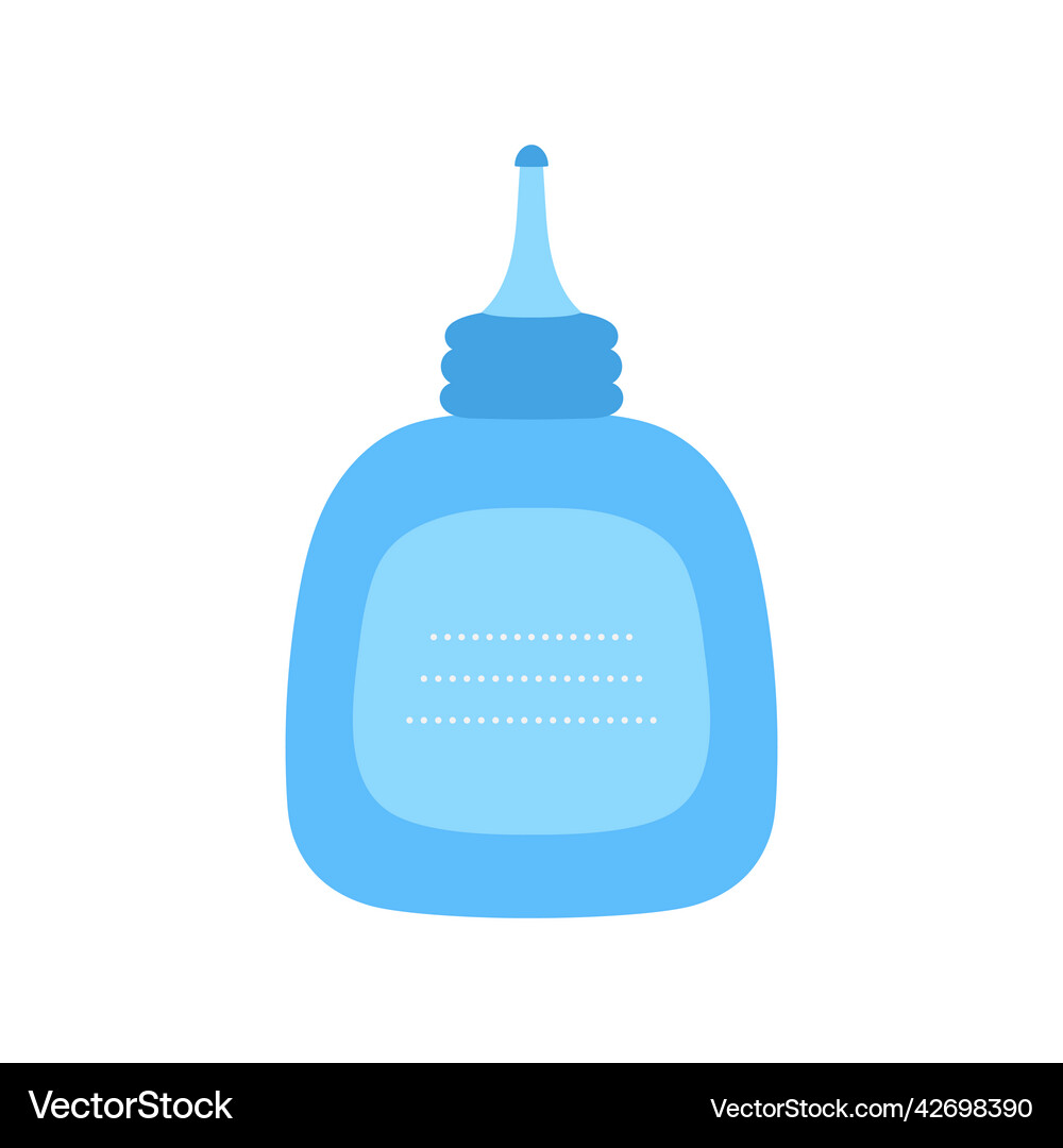 Cartoon with glue isolated on white Royalty Free Vector