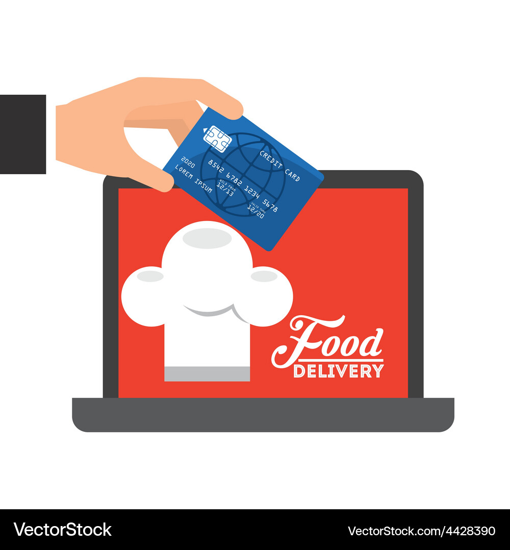 Food delivery Royalty Free Vector Image - VectorStock