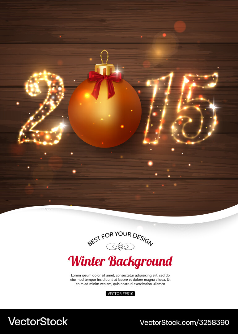 Happy new year 2015 celebration concept Royalty Free Vector