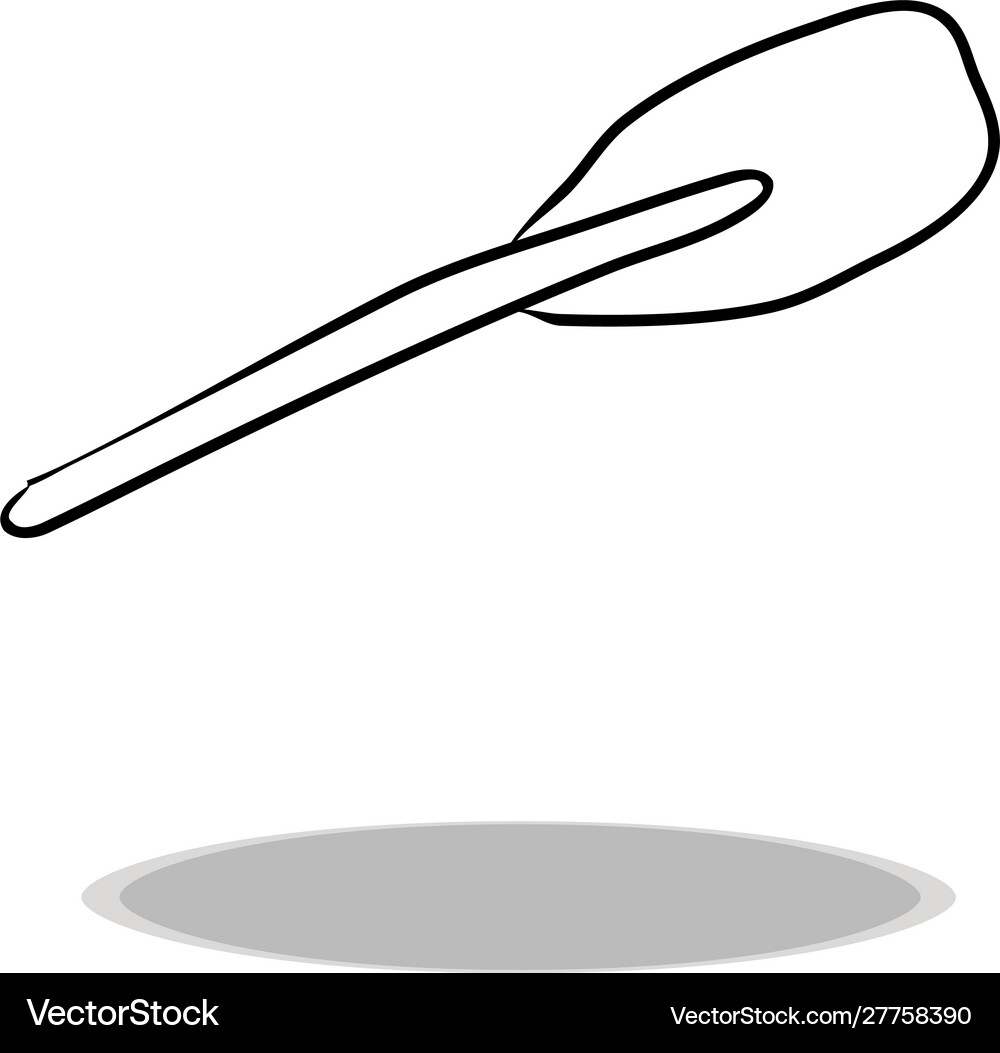 Paddle icon flat design for any purposes Vector Image