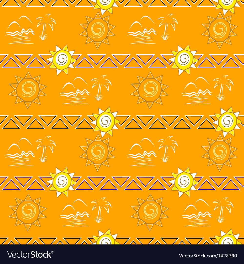 Seamless summer pattern Royalty Free Vector Image