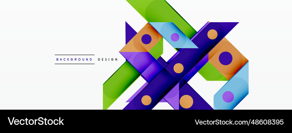 Color overlapping stripes background colorful Vector Image