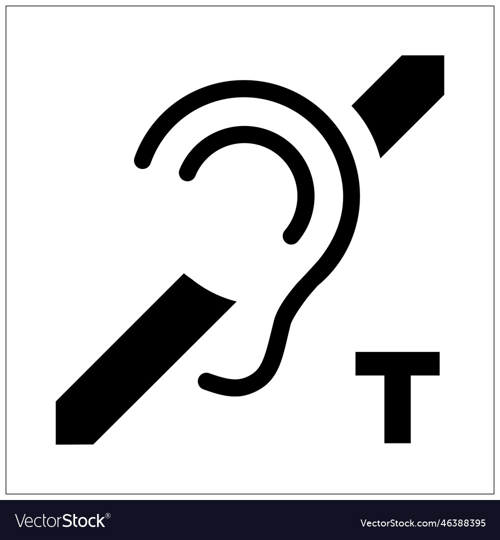 Hearing loop Royalty Free Vector Image - VectorStock