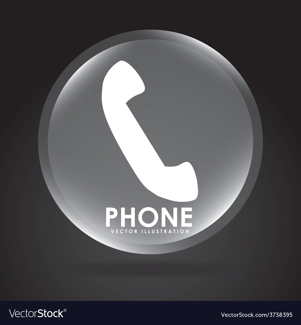 Phone button Royalty Free Vector Image - VectorStock