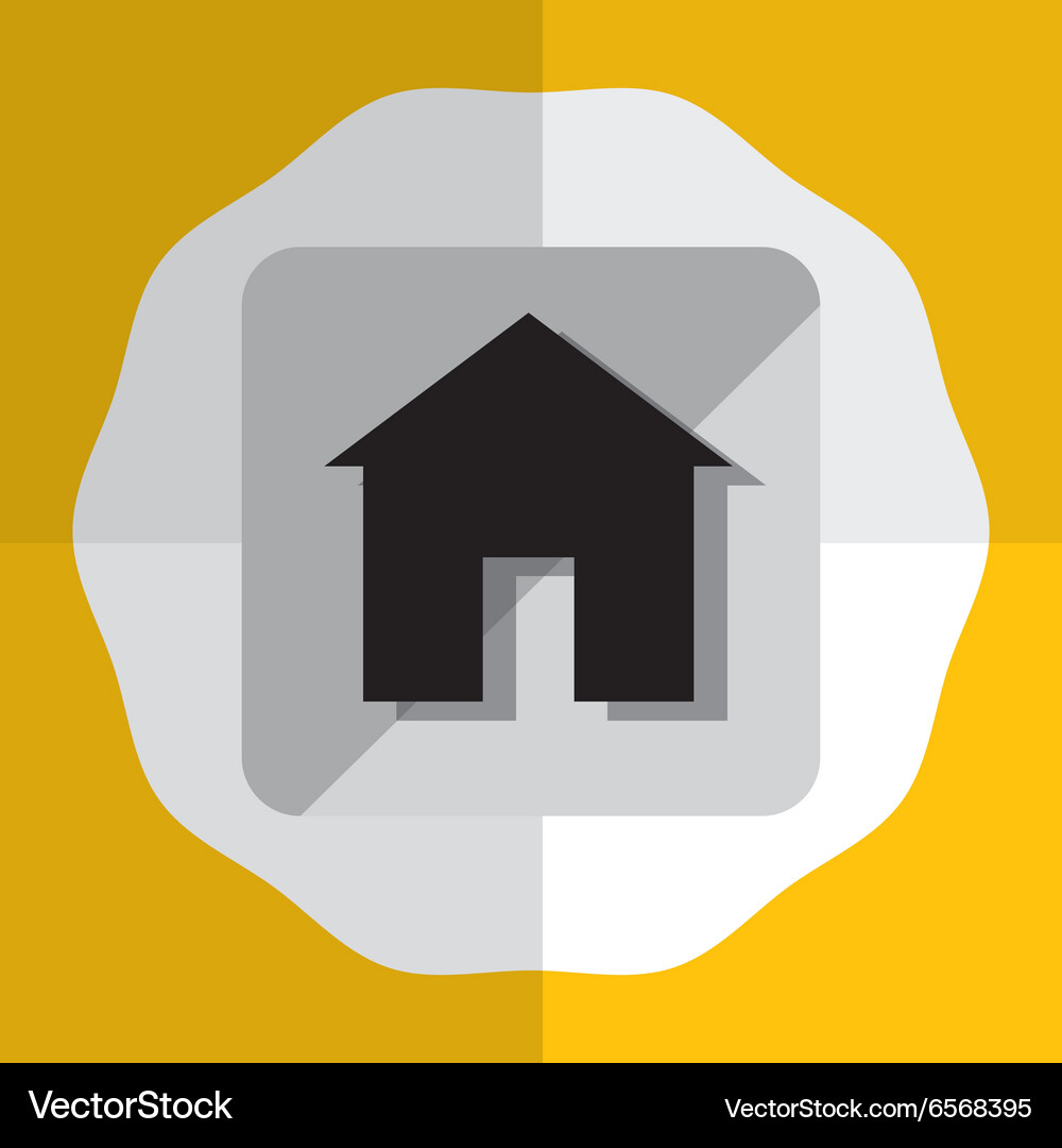 Real estate round icon graphic Royalty Free Vector Image
