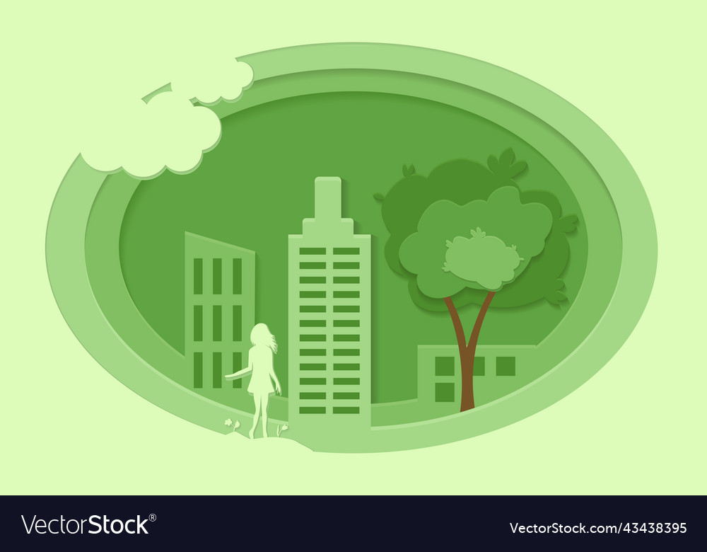 Save the world with ecology and environment Vector Image