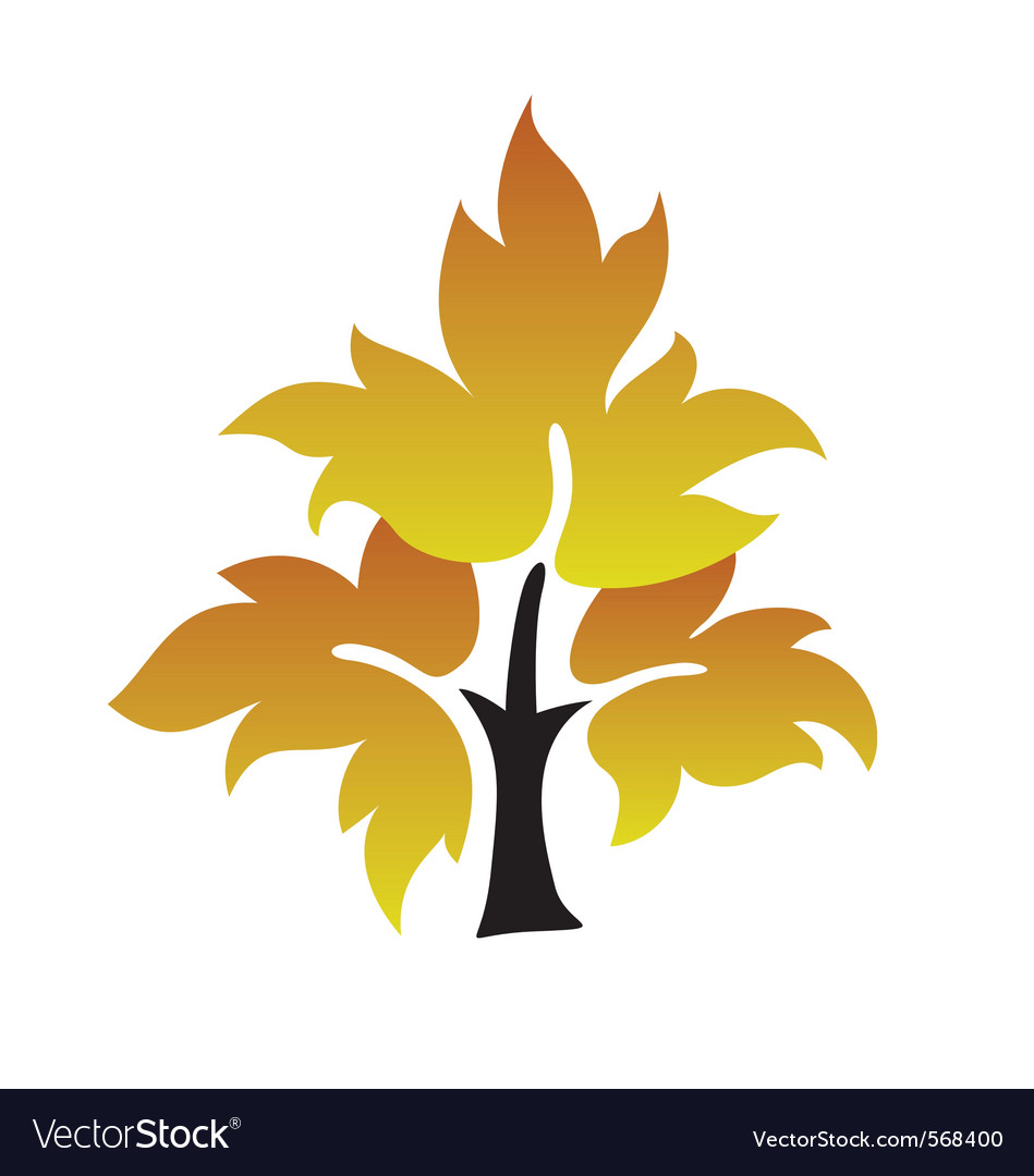 Autumn leaf Royalty Free Vector Image - VectorStock