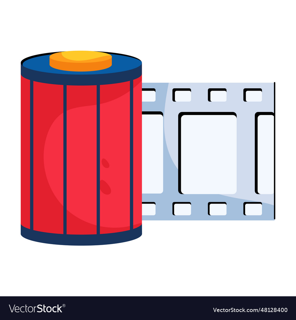 Camera roll Royalty Free Vector Image - VectorStock