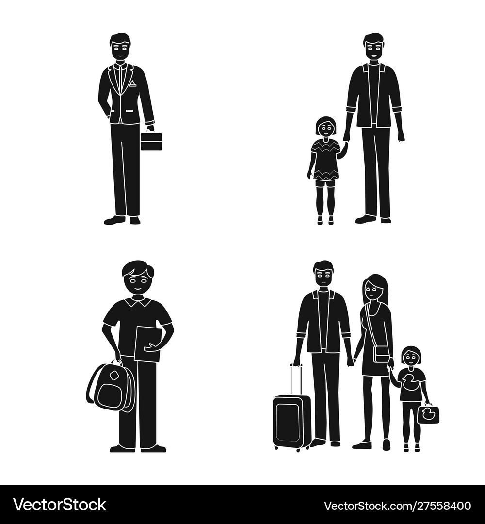 Design face and portrait logo Royalty Free Vector Image