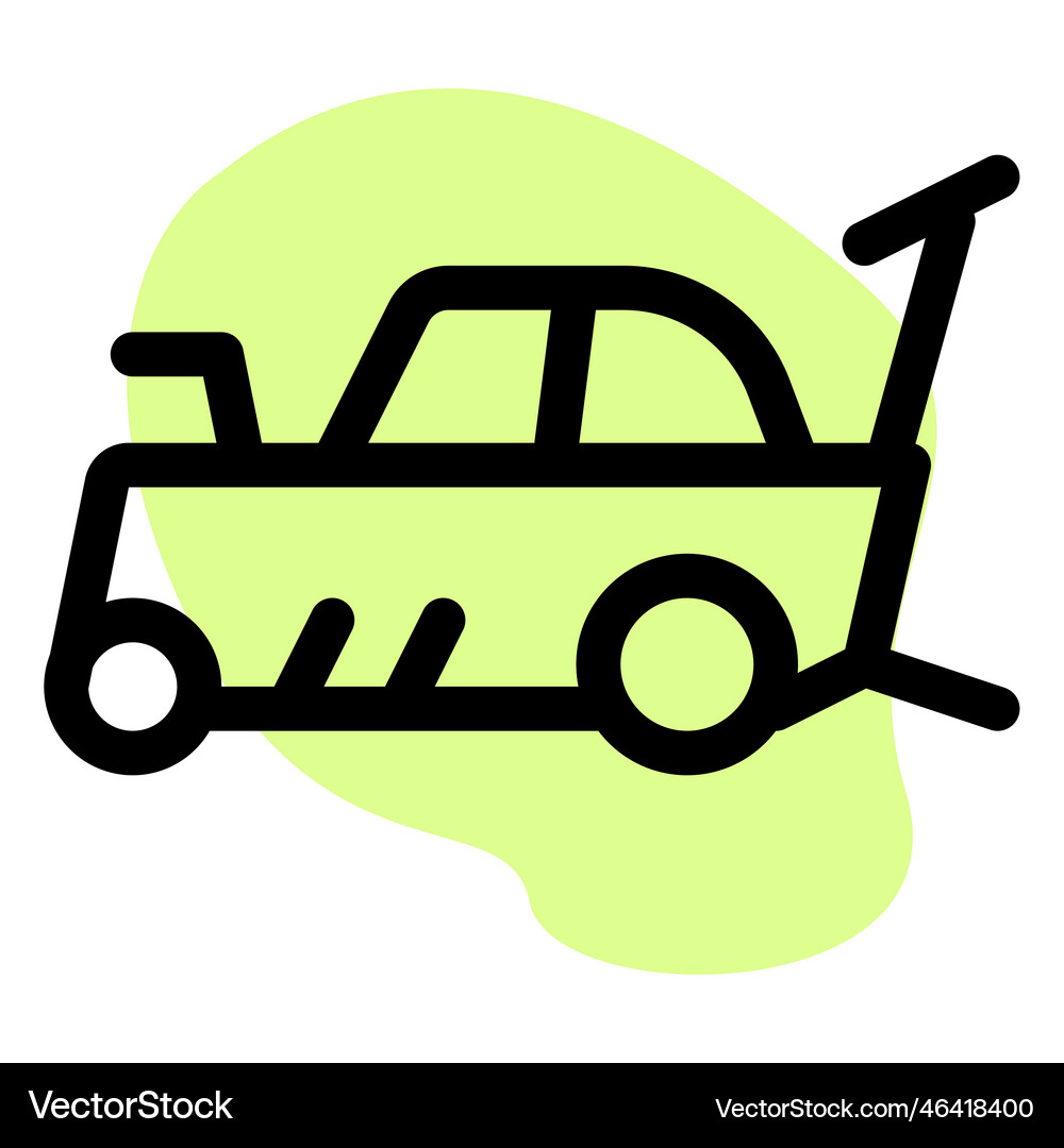 Drag car an automobile designed for racing Vector Image