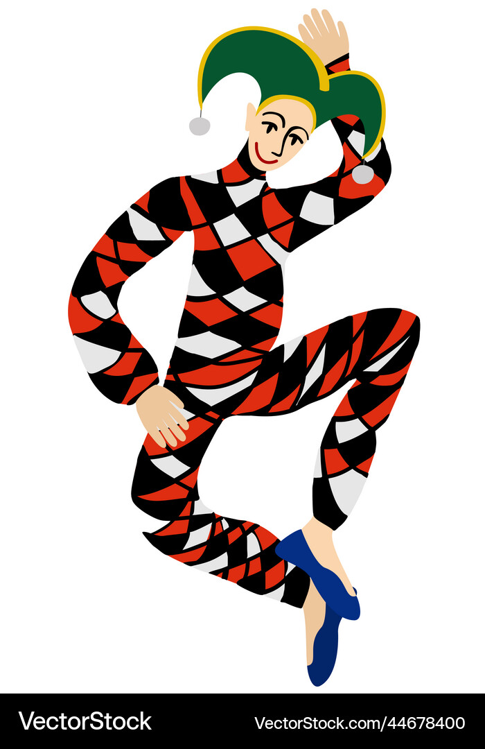 Isolated of harlequin Royalty Free Vector Image