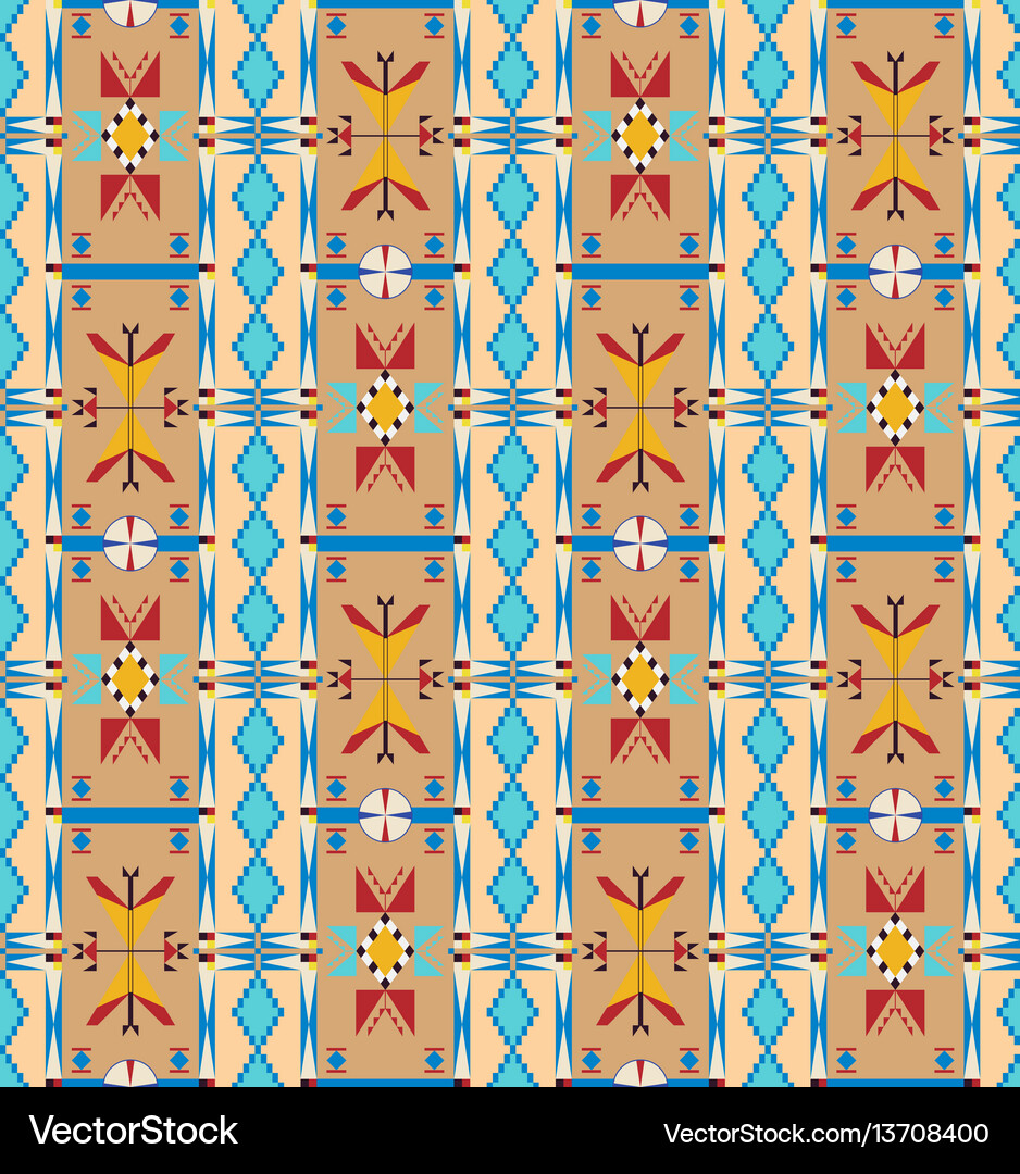 Lakota Geometric Pattern Royalty Free Vector Image