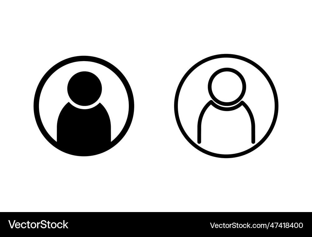 People icon set person icon user icon Royalty Free Vector