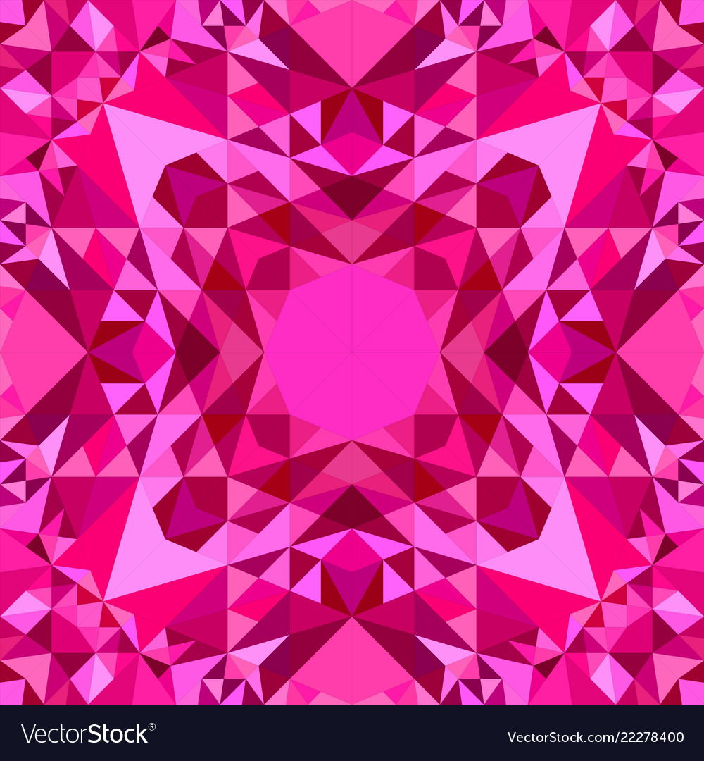 Pink seamless kaleidoscope pattern background Vector Image