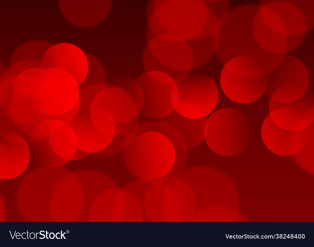 Red bokeh lights background Royalty Free Vector Image