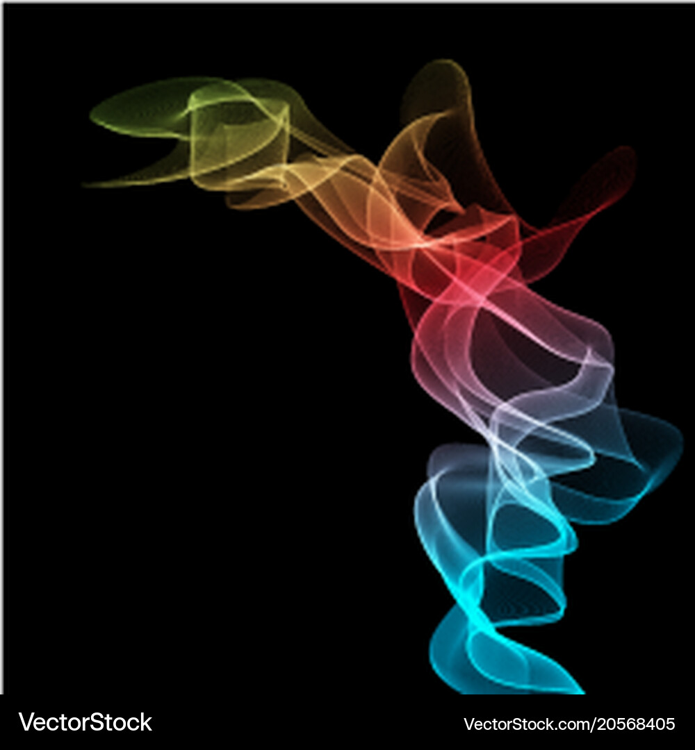 Color realistic smoke Royalty Free Vector Image