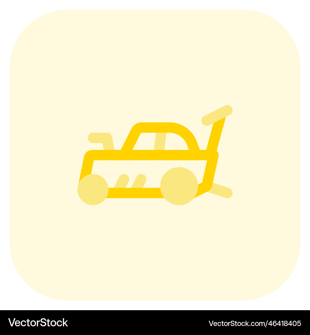 Drag car an automobile designed for racing Vector Image