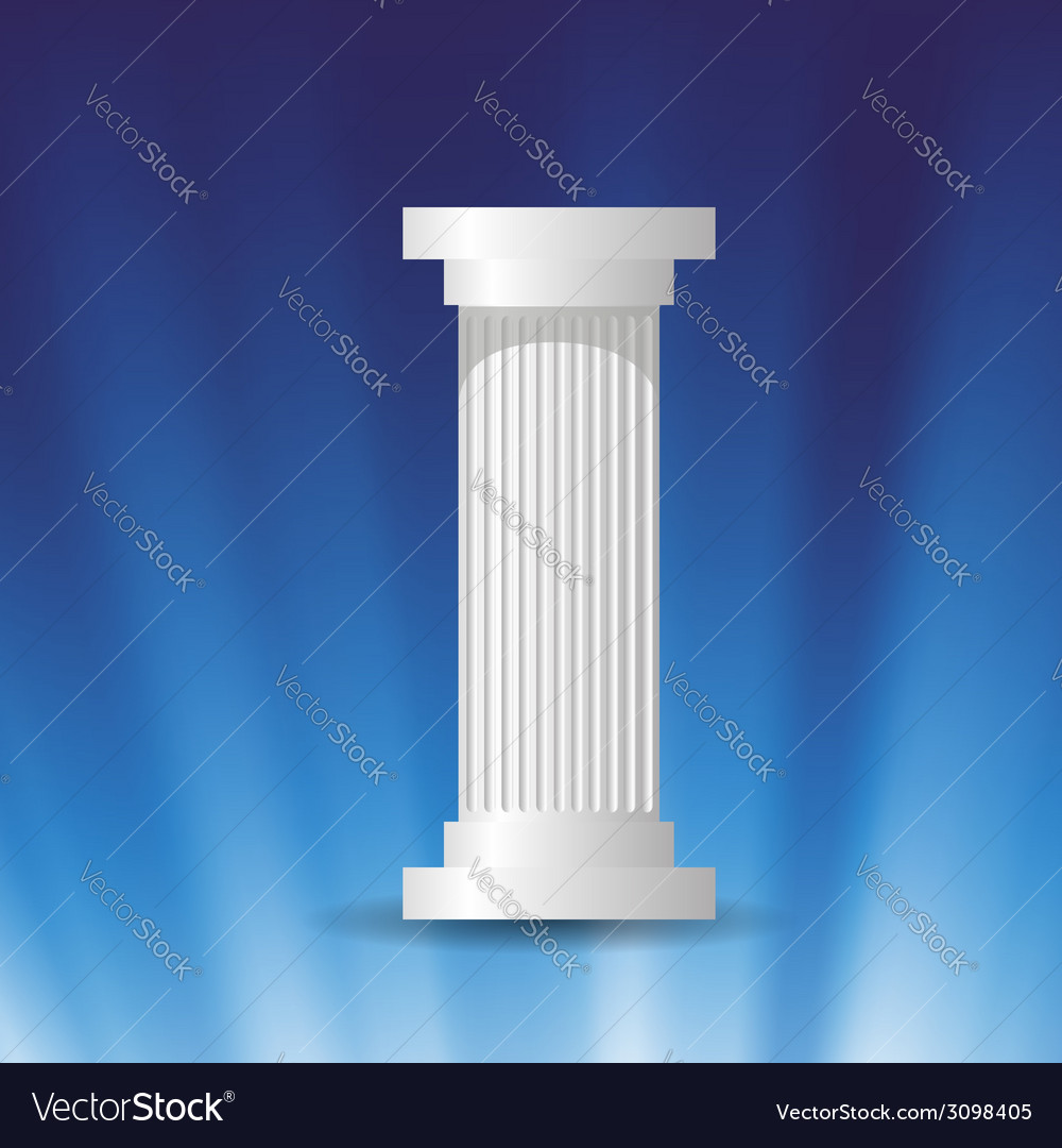 Marble column Royalty Free Vector Image - VectorStock