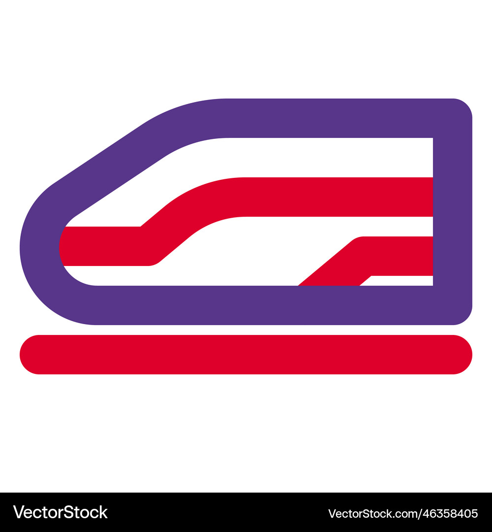 Ready to depart intercity express Royalty Free Vector Image