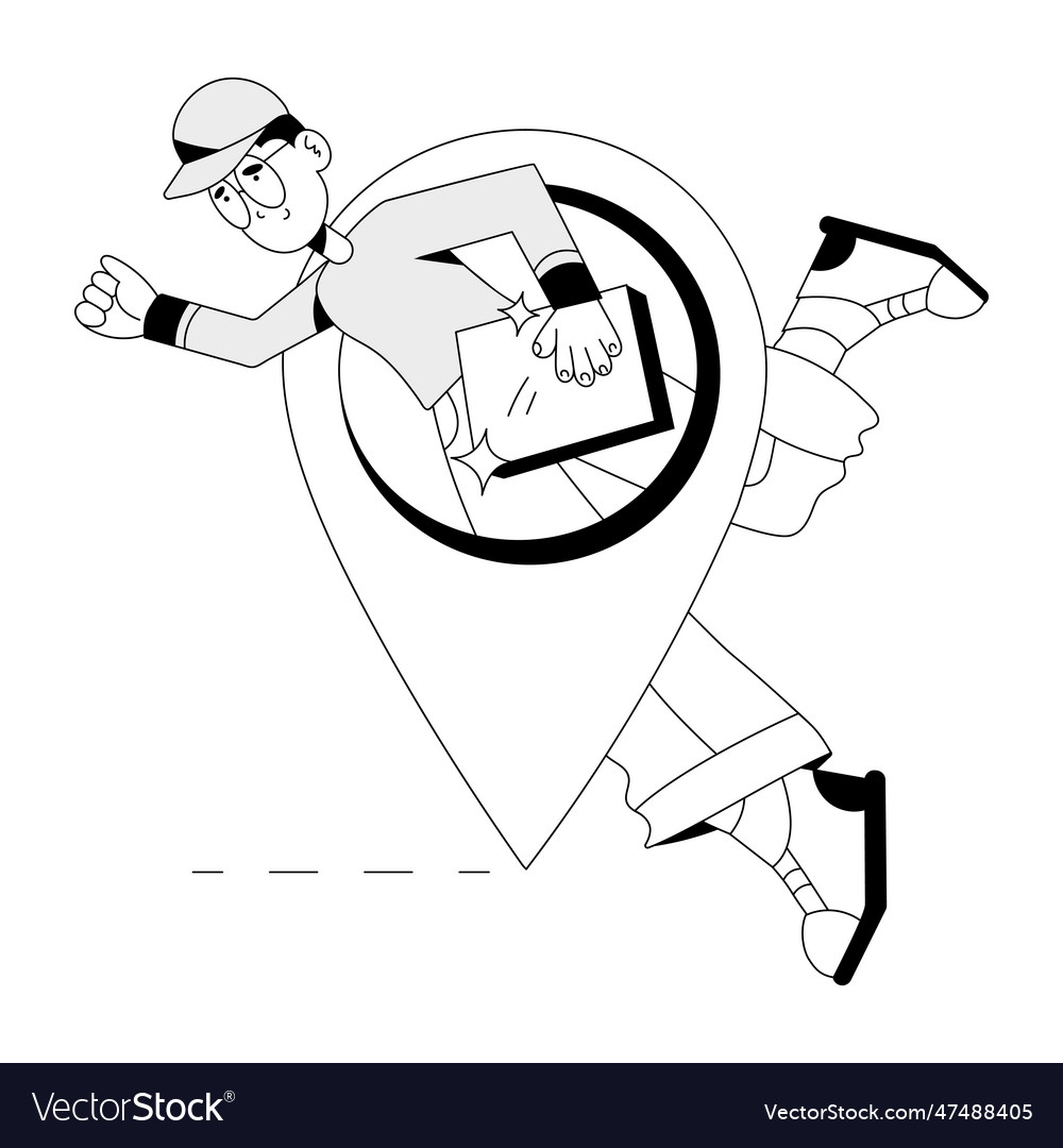 Tracking location Royalty Free Vector Image - VectorStock