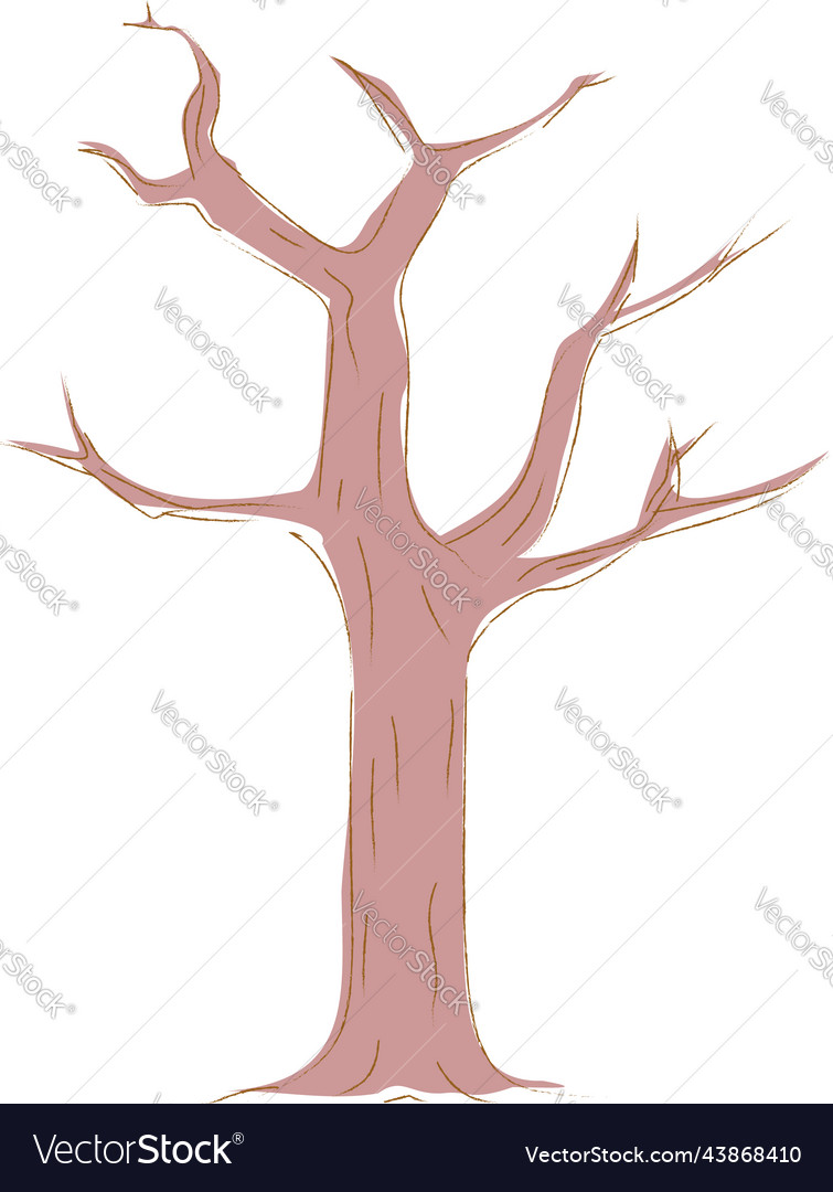 Bare tree Royalty Free Vector Image - VectorStock